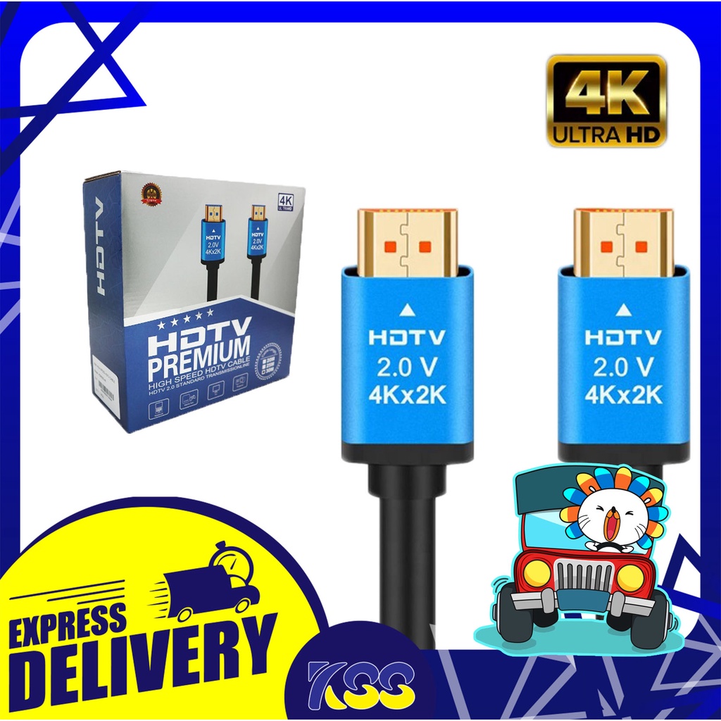 สายสัญญาณภาพ สาย HDMI Premium High Speed Hdtv Cable 4k V2.0 ยาว 10เมตร ...