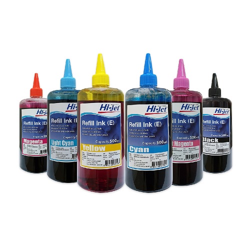 Hi-jet หมึกเติม Inkjet Refill Ink สำหรับแบรนด์ Epson (เอปสัน) 500 ml ...