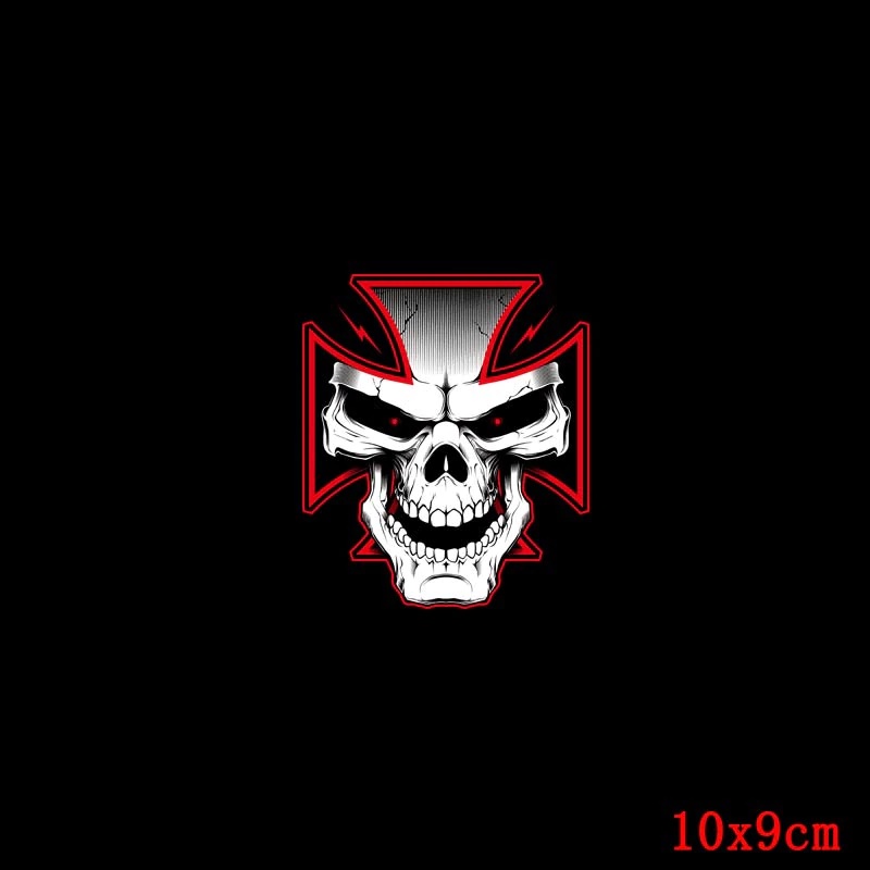 ตัวรีดติดเสื้อ F.8 Punk Rock, Motorcycle Ride or Die. รีดง่ายแผ่นฟิมล์ ...