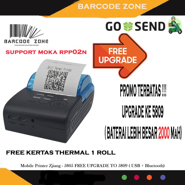 แคชเชียร์บลูทูธ ZJIANG ZJ-5805 PPOB THERMAL สําหรับโทรศัพท์มือถือ ... แคชเชียร์บลูทูธ ZJIANG ZJ-5805 PPOB THERMAL สําหรับโทรศัพท์มือถือ ...