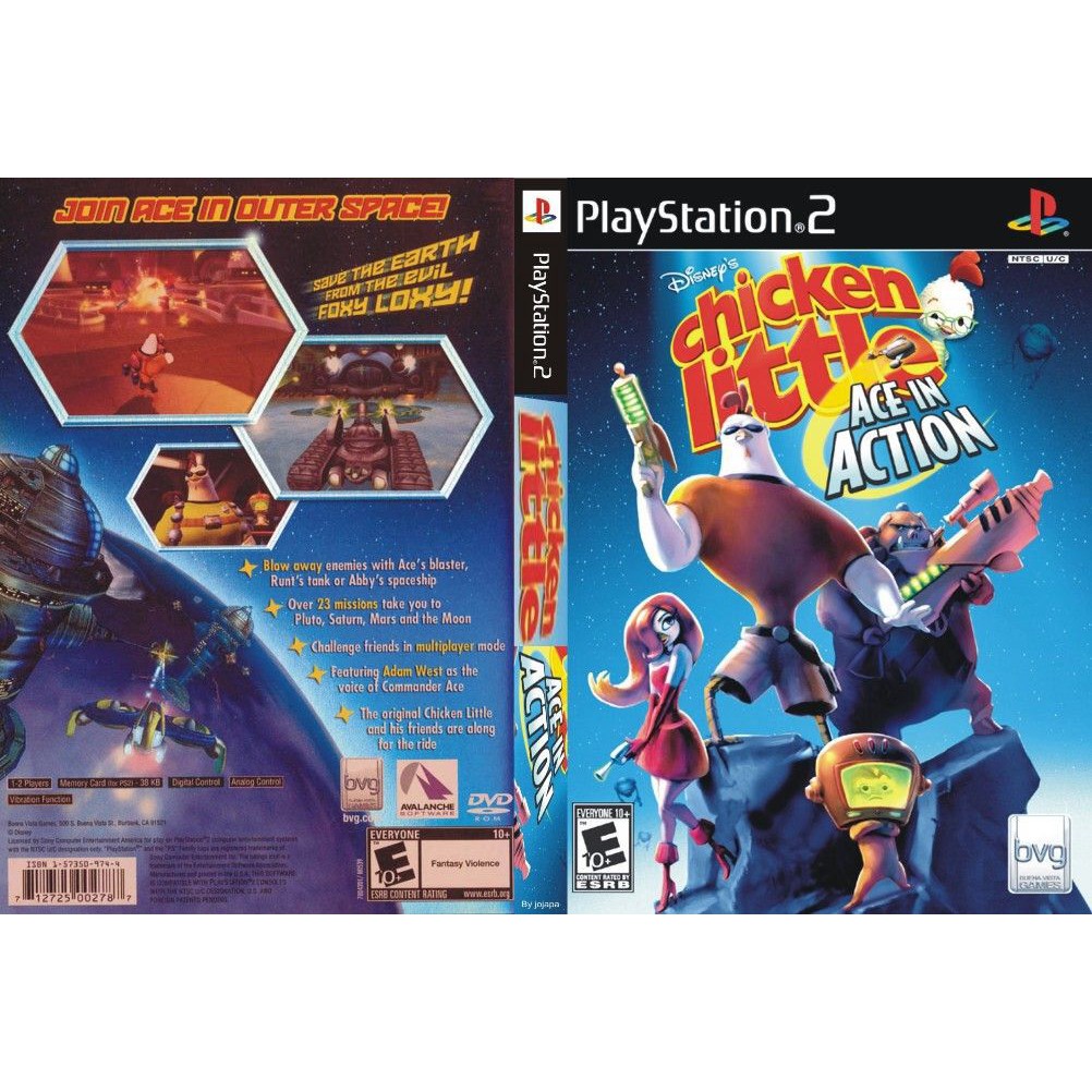 แผ่นเกมส์ PS2 (รับประกัน)Disney's Chicken Little - Ace in Action (USA ...