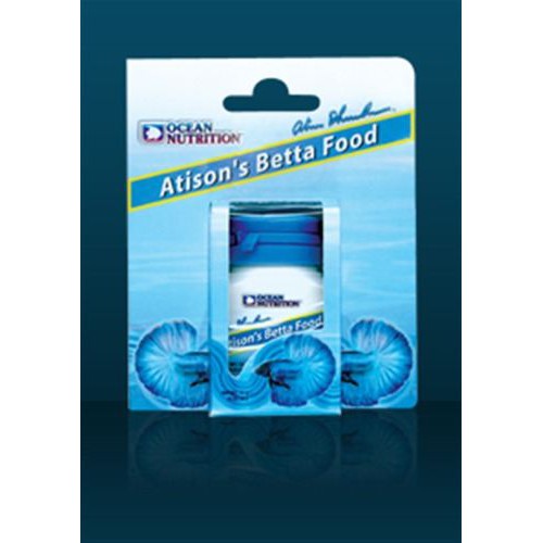 อาหารปลากัด ยี่ห้อโอเชี่ยน นูทริชั่น Atison's Betta Food 15g เม็ดขนาด ...