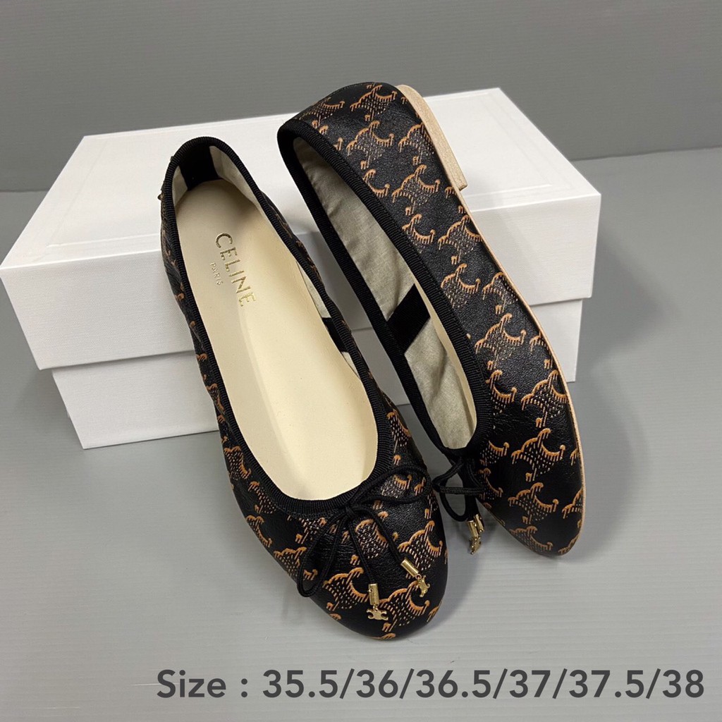 ถูกที่สุด ของแท้ 100% LES BALLERINES CELINE BALLERINA WITH LACES IN ...