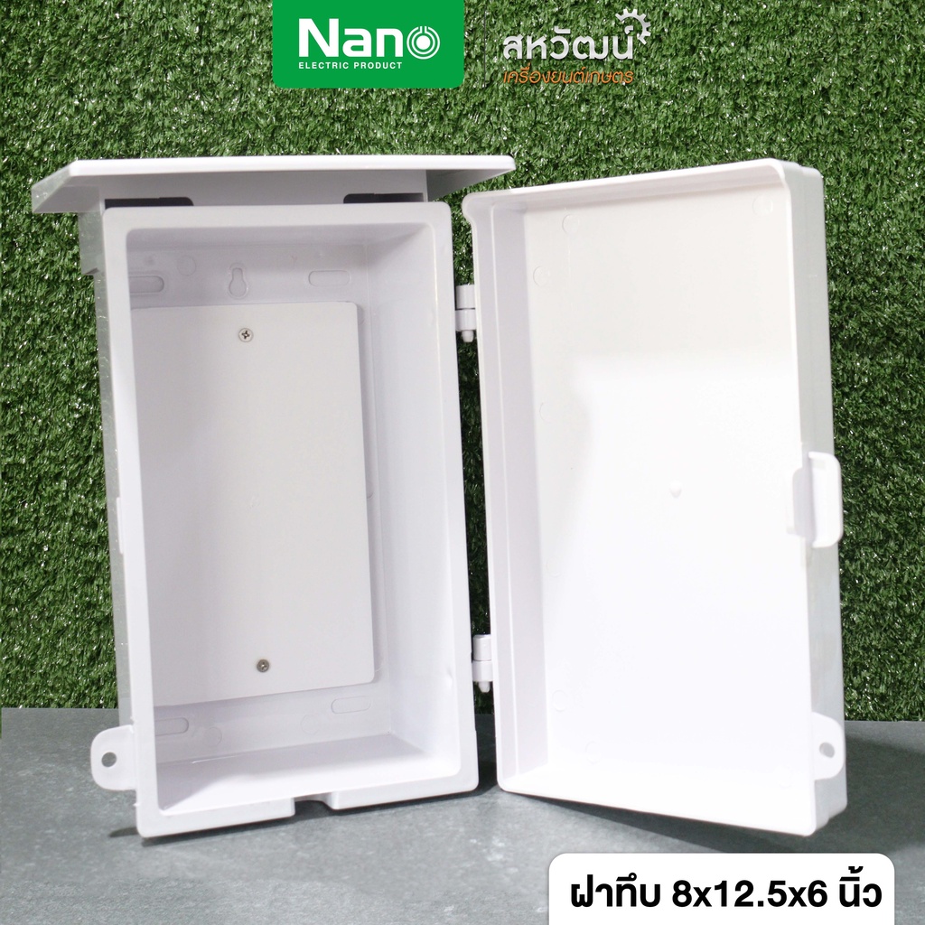 ตู้กันฝน ตู้กันน้ำ NANO สีขาว มีหลังคา ฝาทึบ NANO-101W และ ฝาใส NANO ...