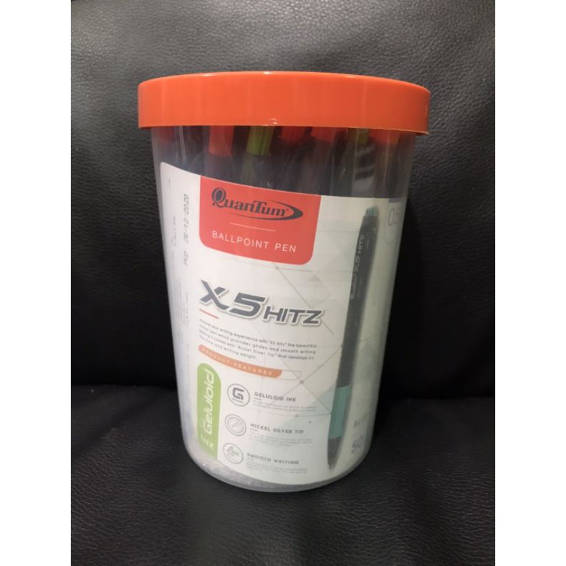 QUANTUM Ballpoint Pen ปากกาลูกลื่น 0.5mm -X5 HITZ กล่องละ 50 ด้าม ...