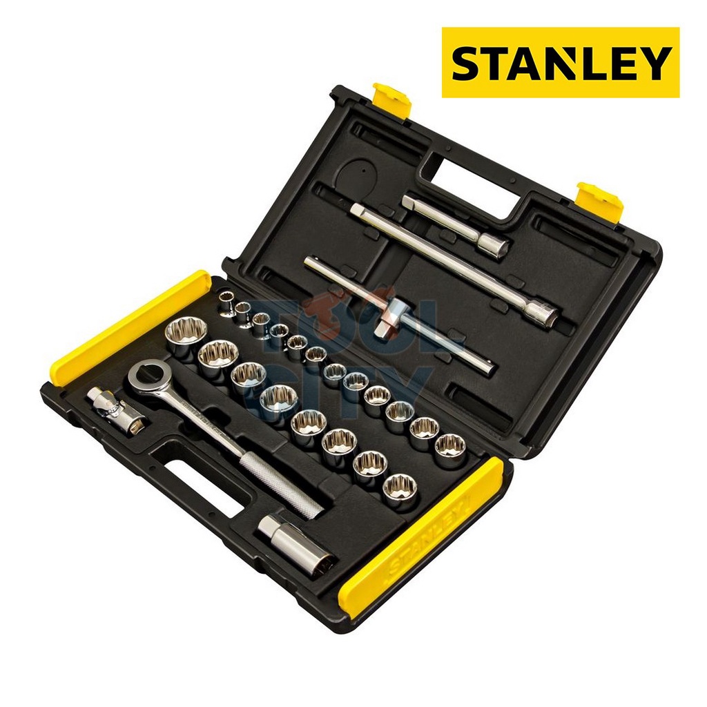 STANLEY 86-477 ชุดลูกบ็อก1/2" 12 เหลี่ยม 27 ชิ้น | Shopee Thailand