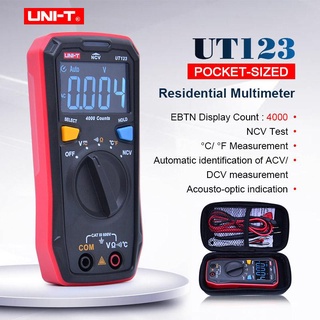 แท้ ส่งจากไทย UNI-T UT123 ดิจิตอลมัลติมิเตอร์ เหมาะสำหรับเป็นเครื่องมือ ...