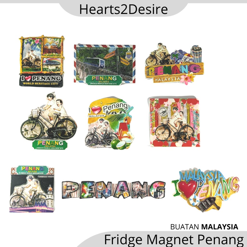 แม่เหล็กติดตู้เย็น PENANG MAGNET FRIDGE Island Of PINANG SOUVENIR ...