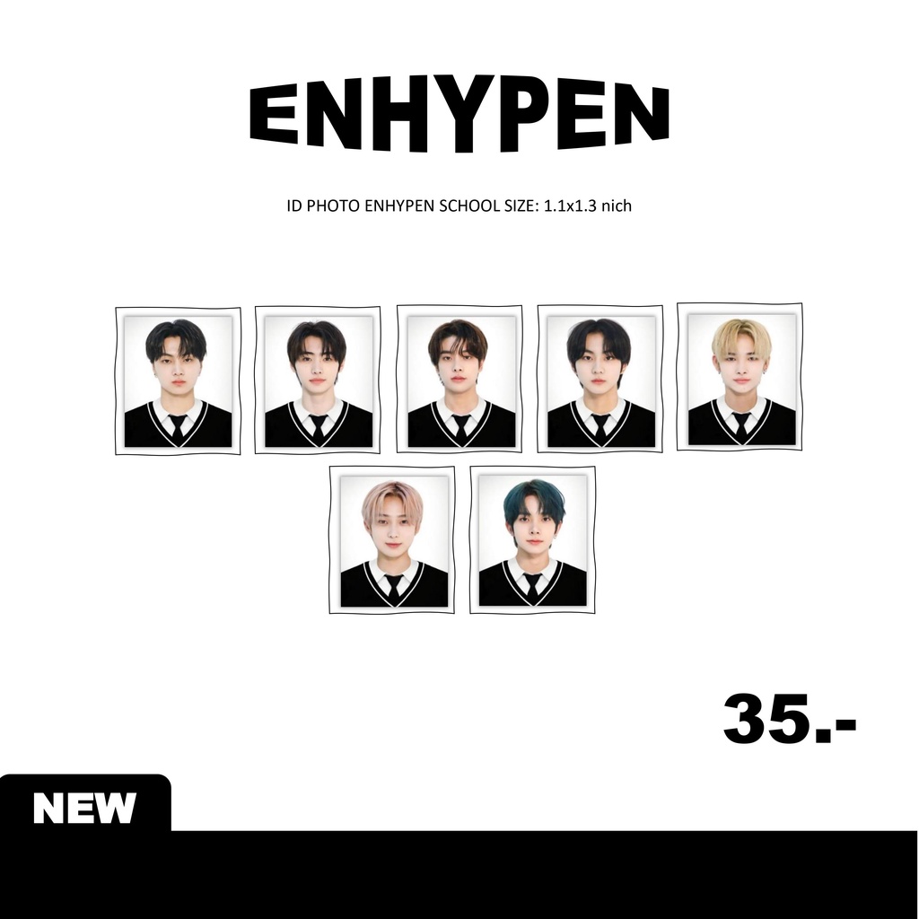 Enhypen id photo 7 members | Shopee Thailand