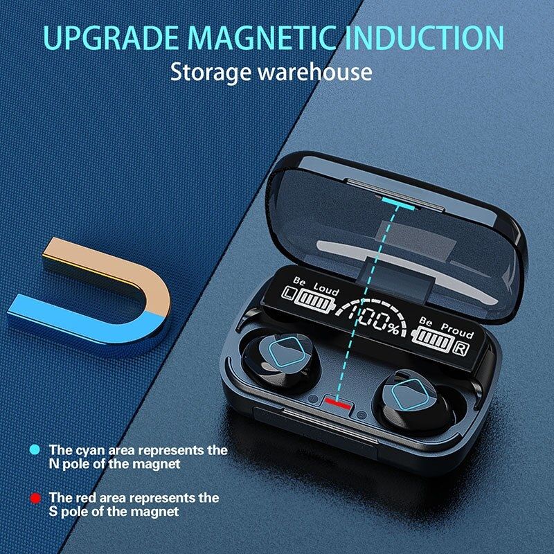 หูฟังบลูทูธไร้สาย สเตอริโอ เสียงชัด HD Voice TWS Wireless bluetooth V5.1 headset Earphone Earbud ...