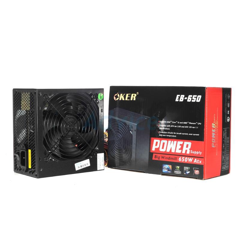 OKER Power Supply 650W EB-650 (สีดำ) | Shopee Thailand