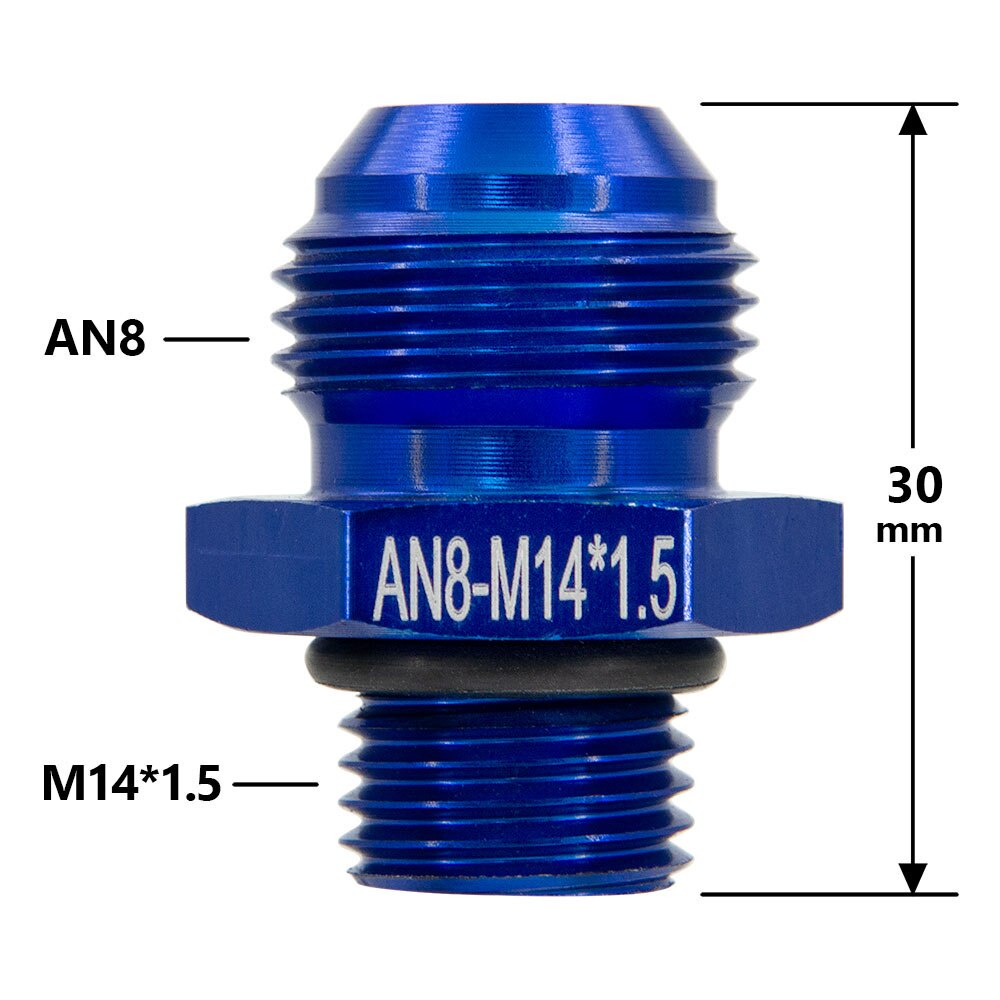 อะแดปเตอร์ข้อต่อท่อน้ํามันเชื้อเพลิง AN6 AN8 AN10 AN12 To AN To M16 ...