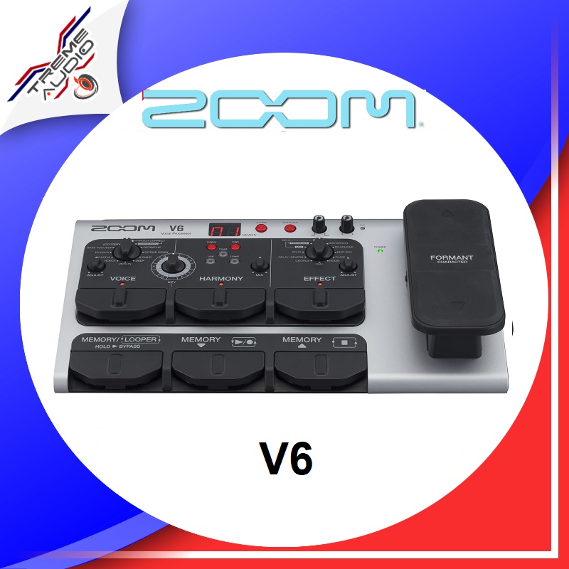 ZOOM V6 VOCAL PROCESSOR เอฟเฟคเสียงร้องที่มาพร้อมกับไมค์ Shotgun SGV-6 ...
