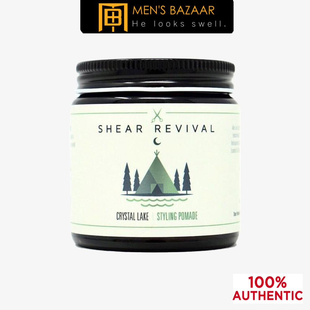 Shear Revival Crystal Lake Styling Pomade (Water Based Pomade) | Shopee ...