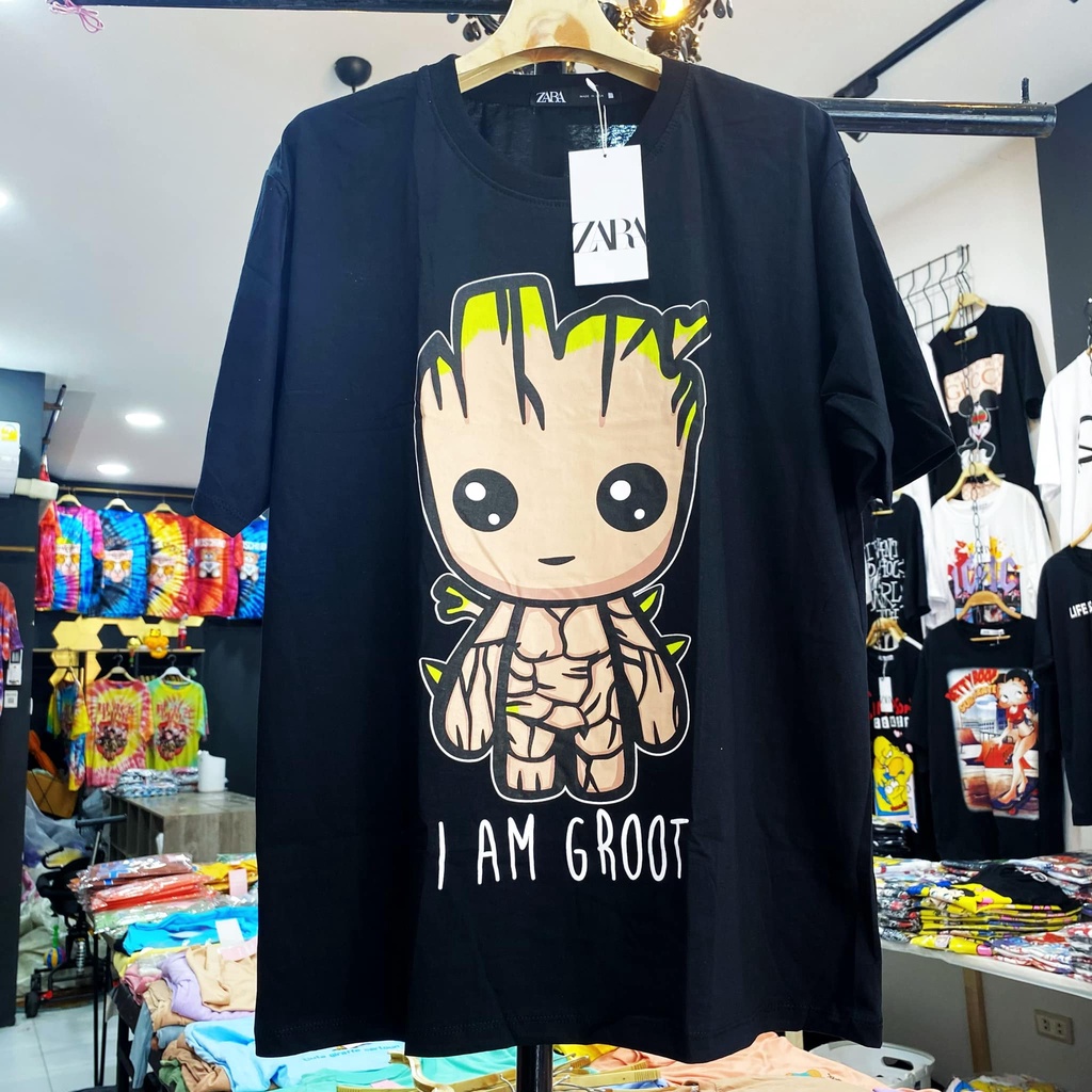 เสื้อยืดโอเวอร์ไซด์ i am grood | Shopee Thailand