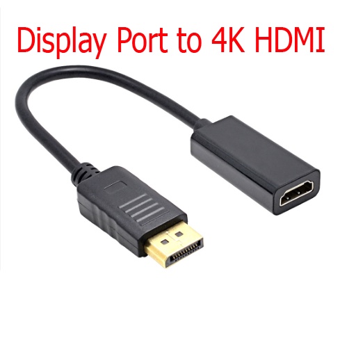 Displayport Male to HDMI Female 2k 4k FHD | Shopee Thailand