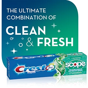 Crest Complete Extra Whitening + Scope Toothpaste ยาสีฟันเพื่อฟันขาว ...