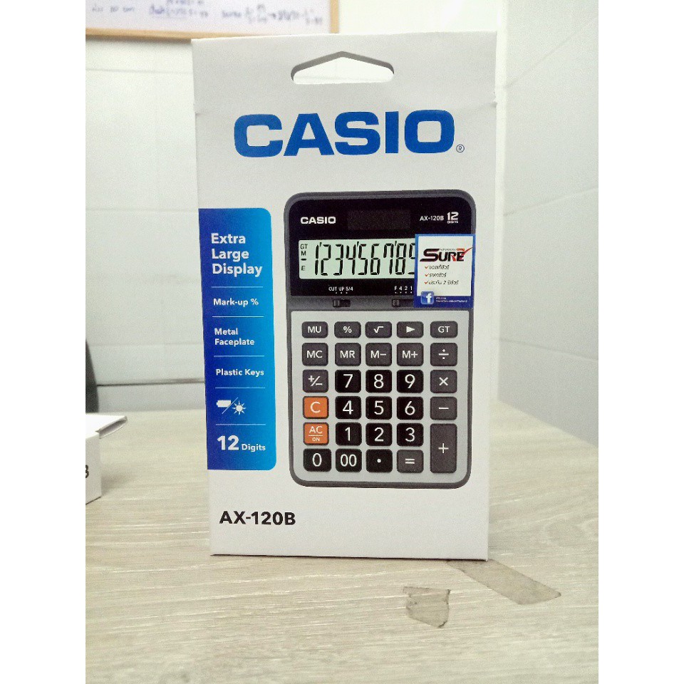 เครื่องคิดเลข Casio รุ่นDX-120B รุ่นAX-120B (ของแท้ รับประกัน2ปี ...