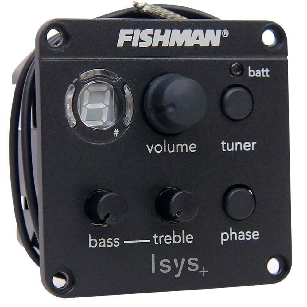 1x FISHMAN ISYS+ Acoustic Guitar Pickup Piezo onboard Preamps EQ Tuner ...