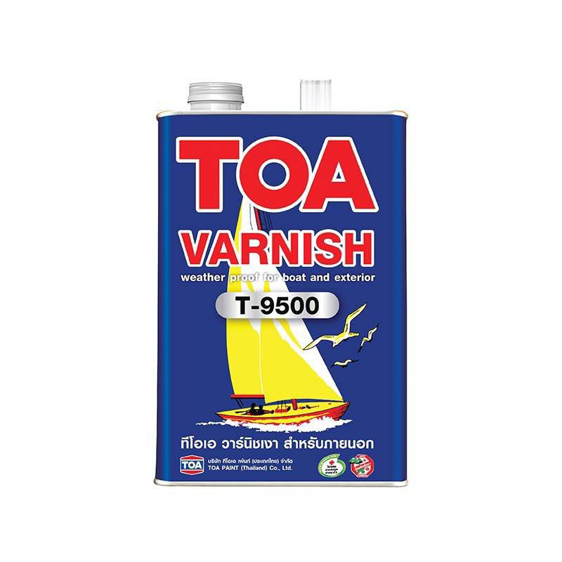 น้ำยาเคลือบไม้ TOA vanish วานิช T-8000 และ T9500 ภายใน/ภายนอก ขนาด 1 แกลลอน(ขนาด 3.785ลิตร ...