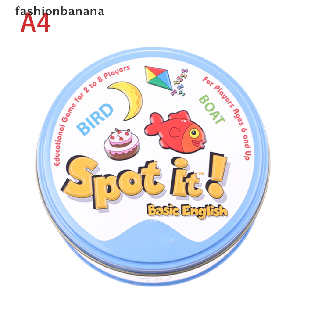 [fashionbanana] Dobble Spot It card Game ของเล่นการ์ดเกมกระดานเหล็ก ...