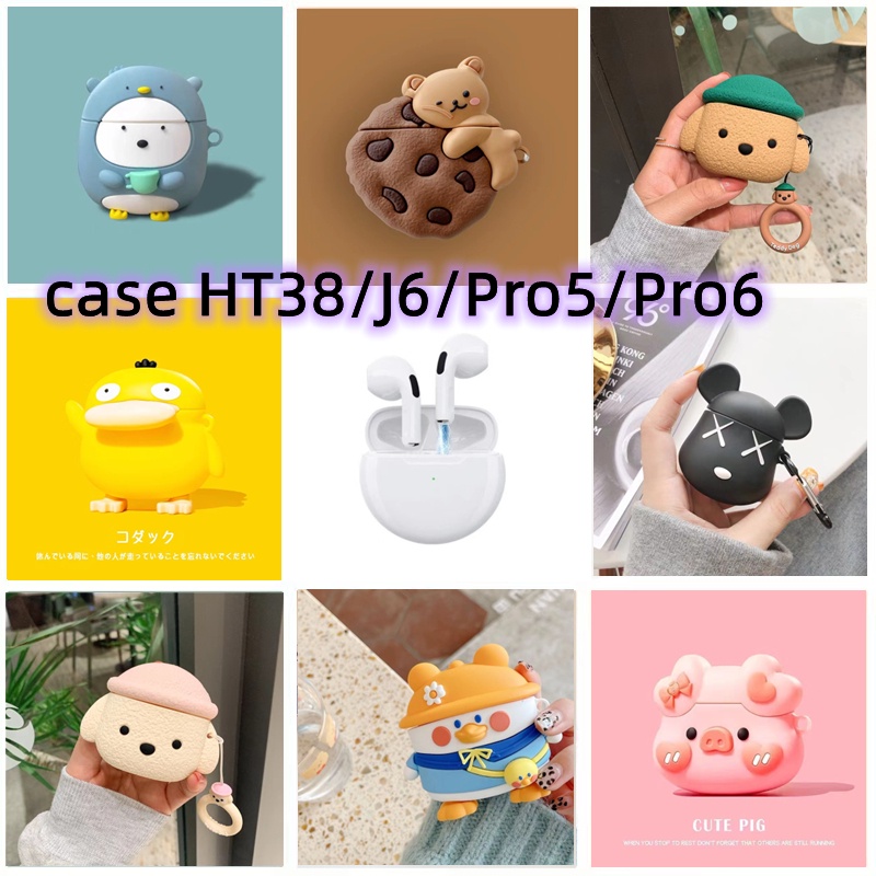 เคสtws-pro 6ลายการ์ตูนน่ารัก สำหรับหูฟังบลูทูธ Lenovo HT-38 case/TWS ...