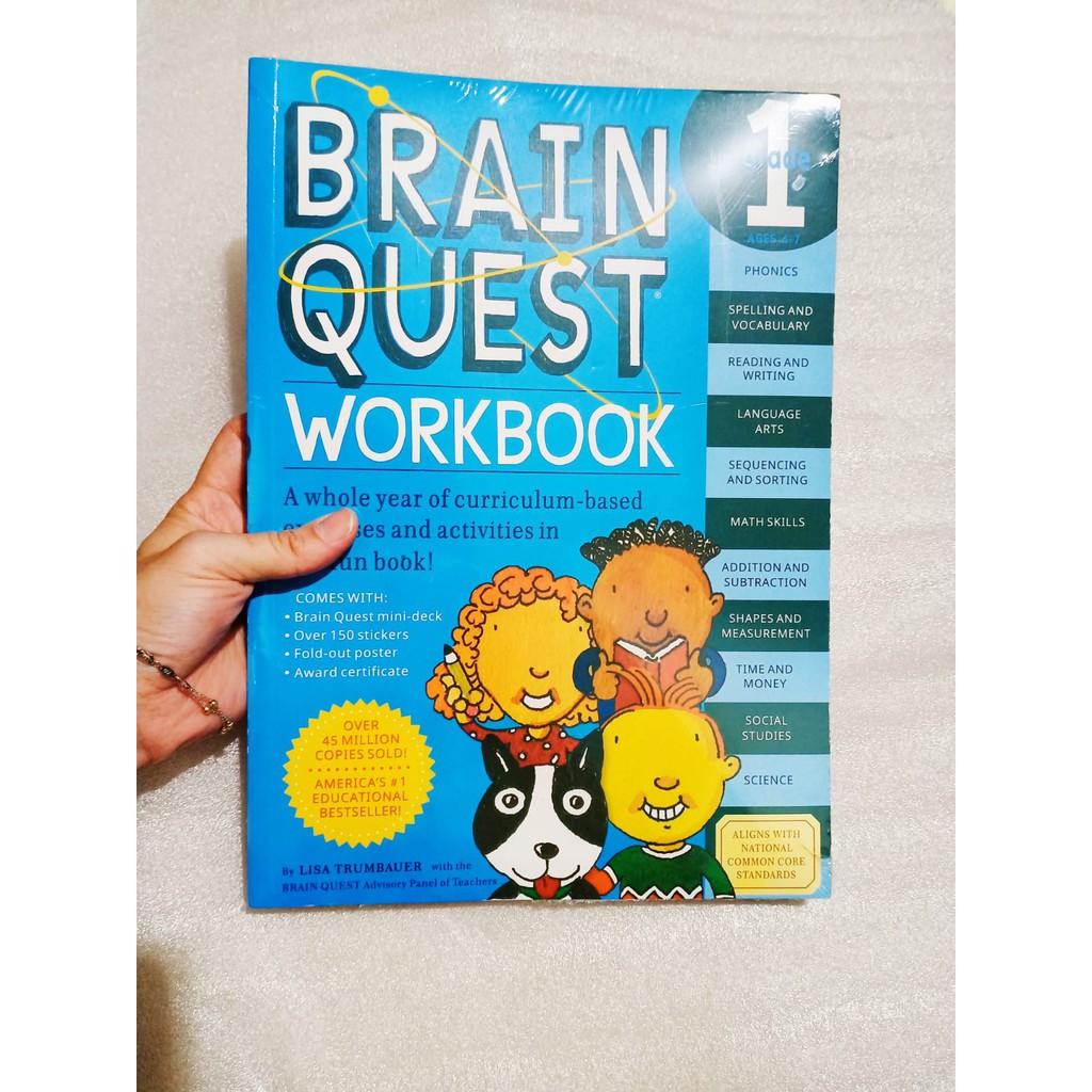 หนังสือทํางาน BRAIN QUEST Book PRE-K Kindergartent GRADE 1 | Shopee ...