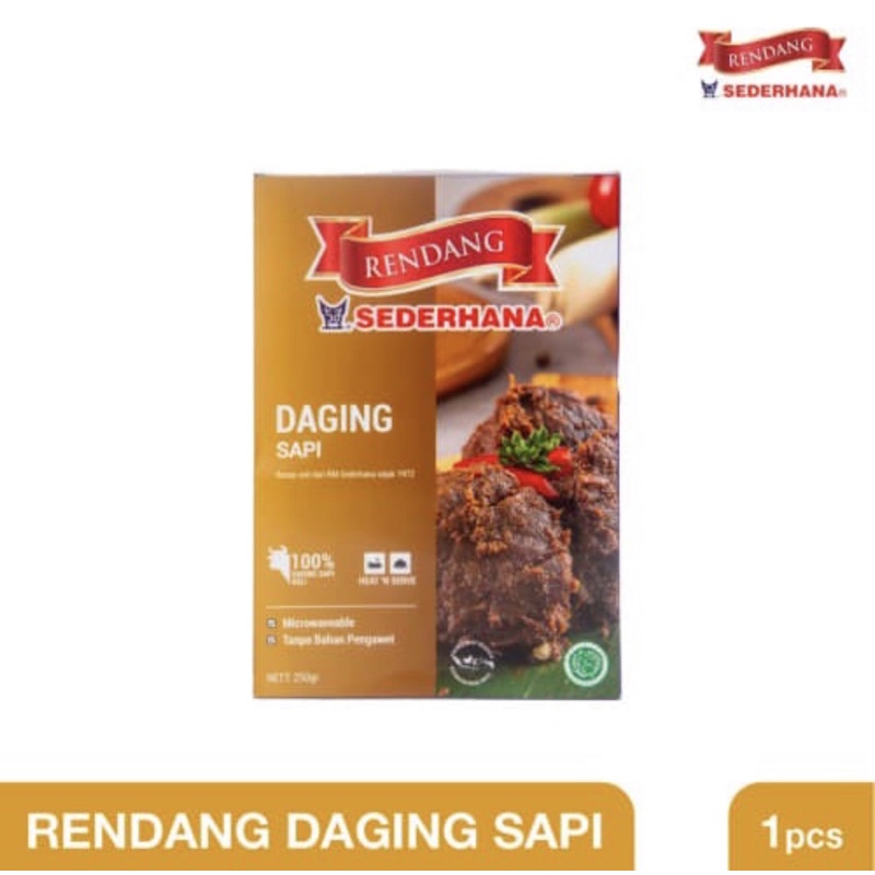 Indonesia Rendang Sapi Resto Sederhana / Indonesia Rendang Beef ...