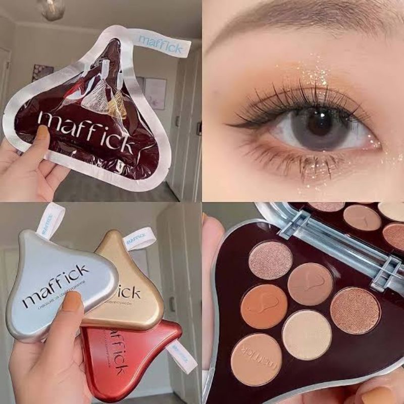 01 อายแชโดว์ Maffick Chocolate Six-Color Eyeshadow #MF147 | Shopee Thailand