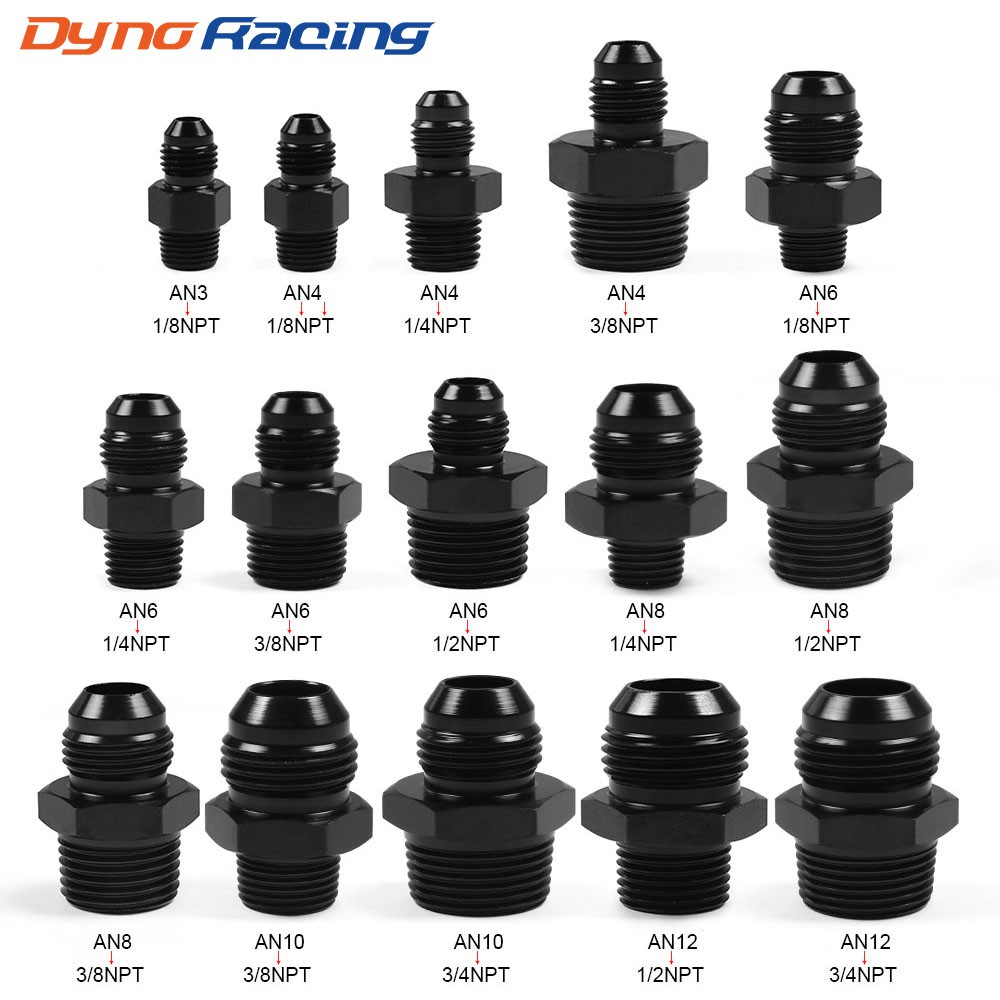 An3 An4 An6 An8 An10 An12 Male To 1/4Npt 3/8Npt 1/2 Npt 3/4 Npt อะแดปเตอร์ติดตั้งน้ํามัน ...