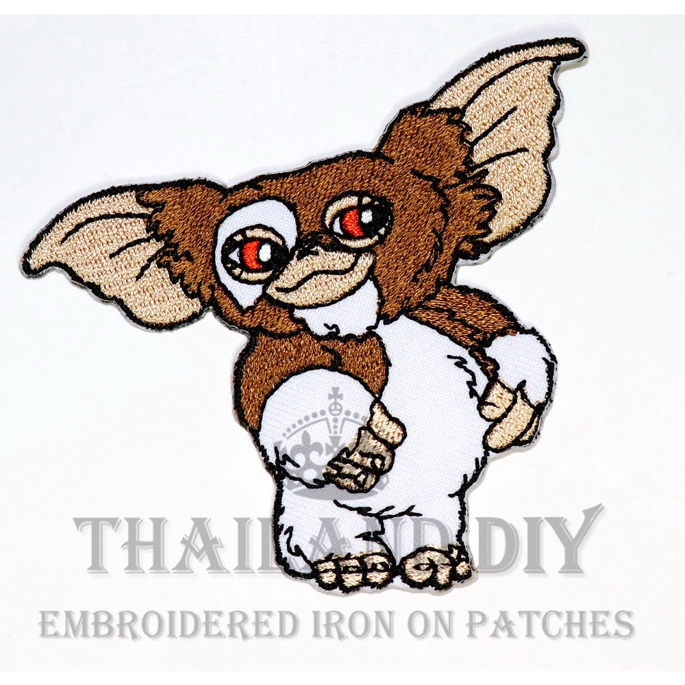 ตัวรีดติดเสื้อ งานปัก ลาย เอเลี่ยน กิสโม่ เกรมลิน Gremlins ET Alien UFO Gizmo Movie Patch ตัวรีด ...