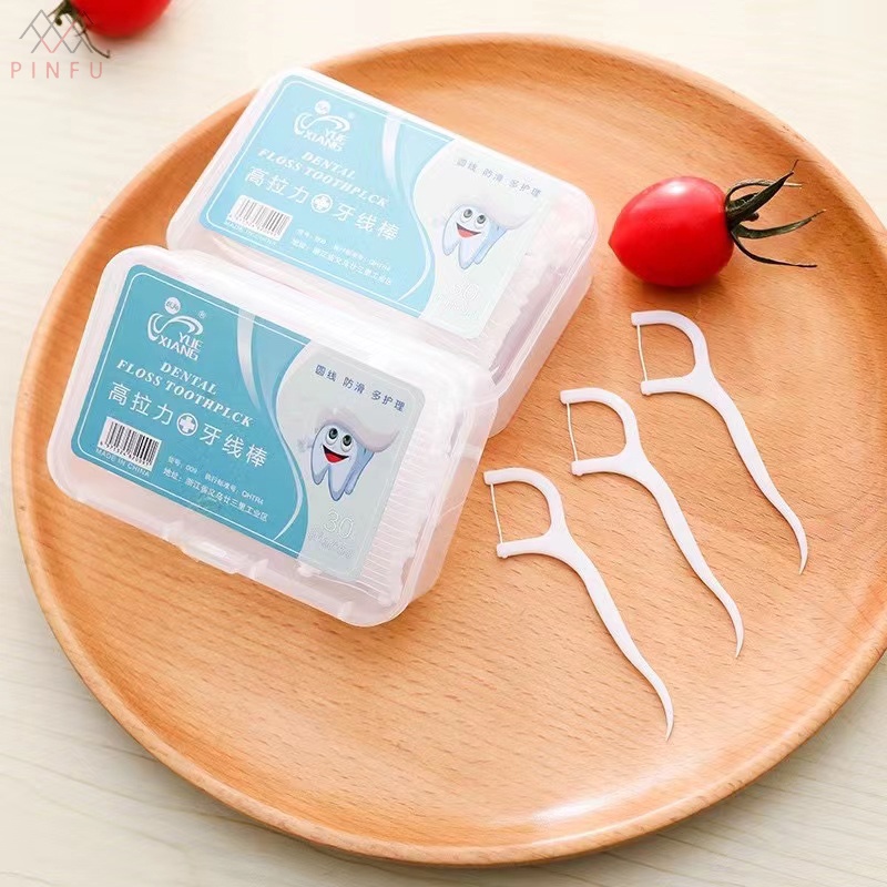 PINFU_SHOP ไหมขัดฟัน ไหมขัดฟันชนิดด้าม ไม้จิ้มฟันพลาสติก ไหมขัดฟันเส้น ...