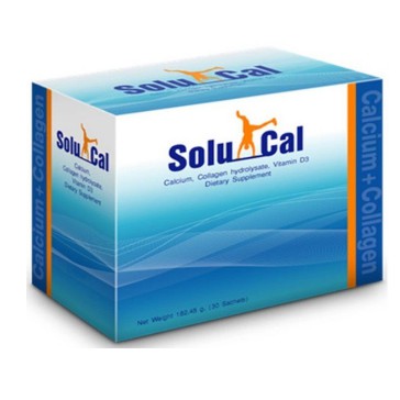 NEW Solucal โซลูแคล Calcium Collagen Vitamin D 3 ( 1 กล่อง 30 ซอง ...
