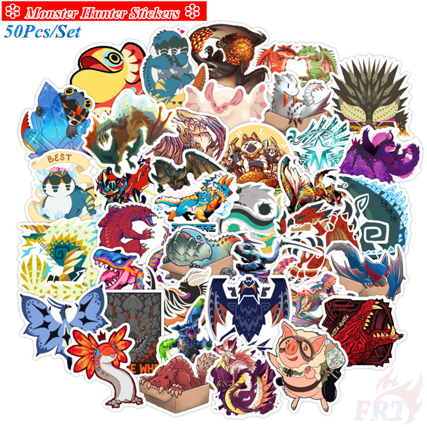 Monster Hunter Series 01 สติ๊กเกอร์ 50Pcs/Set Anime Games DIY Fashion ...