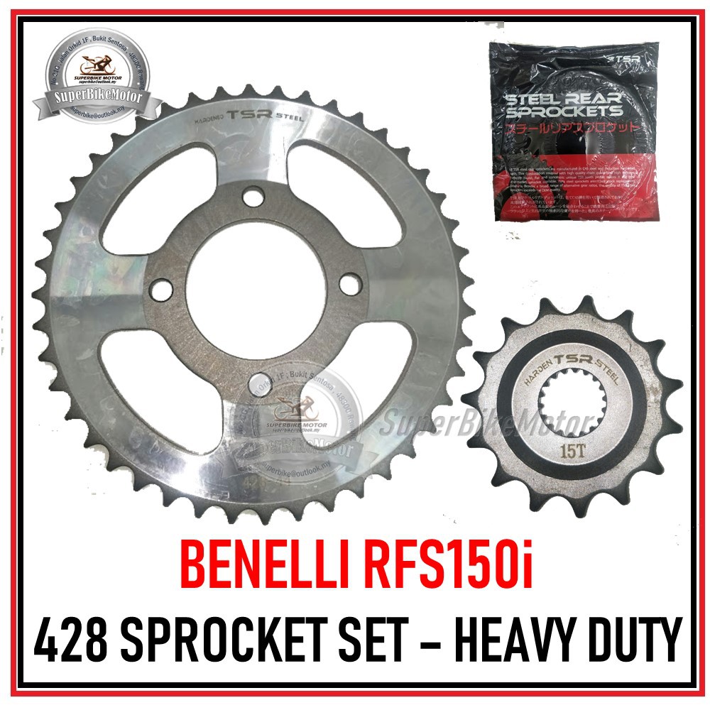 Benelli RFS150 - TSR ชุดเฟืองหน้า และหลัง 428 [งานหนัก] | Shopee Thailand