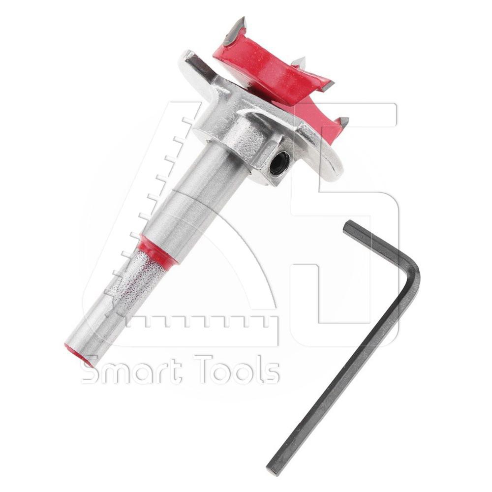 65SmartTools ดอกเจาะบานพับถ้วย HSS แบบปรับระดับความลึกได้ ขนาด 35 mm | Shopee Thailand