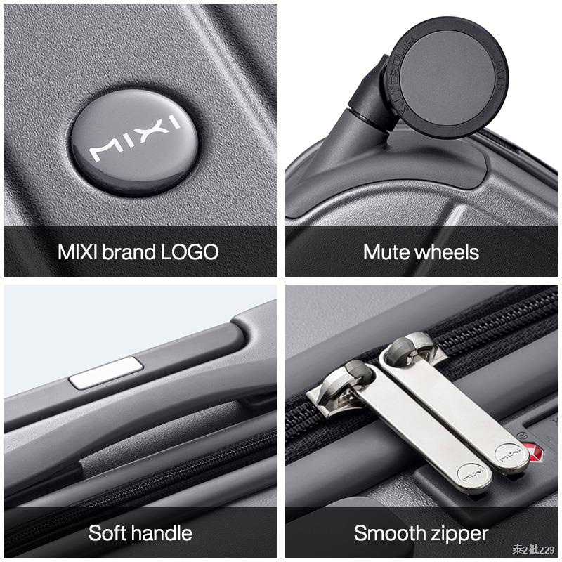 Mixi Patent Design Carry On Suitcase Short Trip Travel Luggage Trolley ...