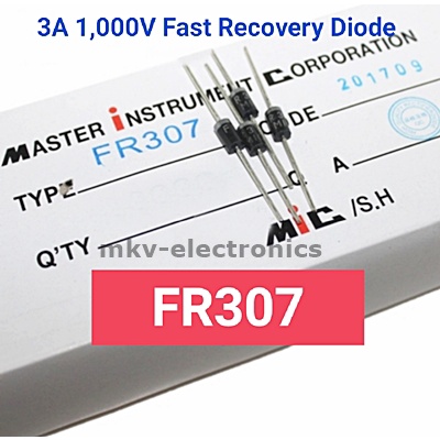 (10ตัว) FR307 , 3A 1000V , Diode Fast ใช้แทน FR301 , FR302 , FR303 ...