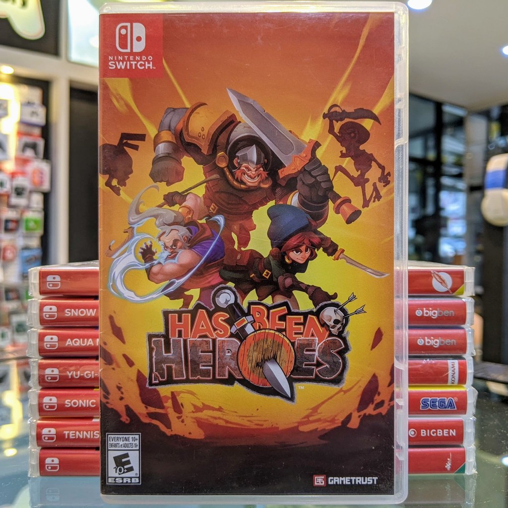 (ภาษาอังกฤษ) มือ2 Has-Been Heroes แผ่นเกม Nintendo Switch ตลับเกม NSW มือสอง (Has Been Hero ...