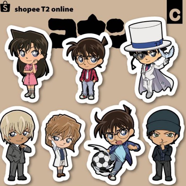 Conan Sticker (ชุด C) สติ๊กเกอร์นักสืบ โคนัน 1 ชุด มี 11 ชิ้น | Shopee ...