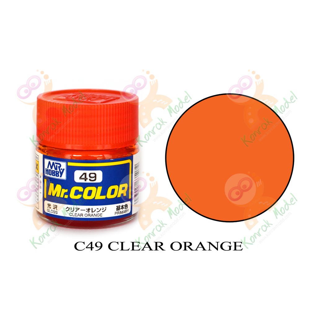 สีสูตรทินเนอร์ Mr.hobby Mr.color C49 Clear Orange Gloss 10ml | Shopee ...