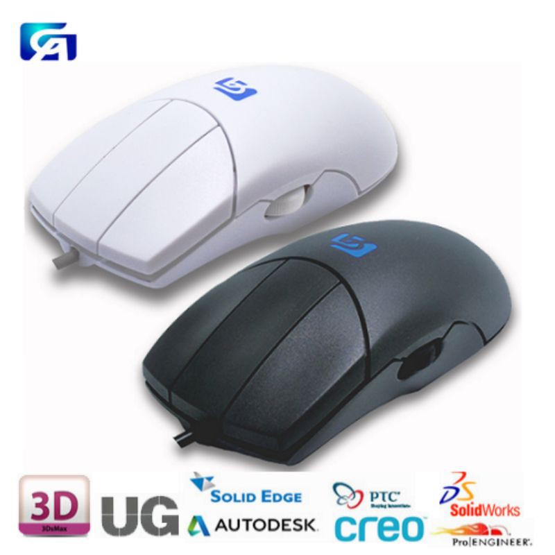 เม้าส์ 3 ปุ่ม 2in1 สามปุ่ม+ลูกกลิ้ง mouse 3 button usb side wheel #มี ...
