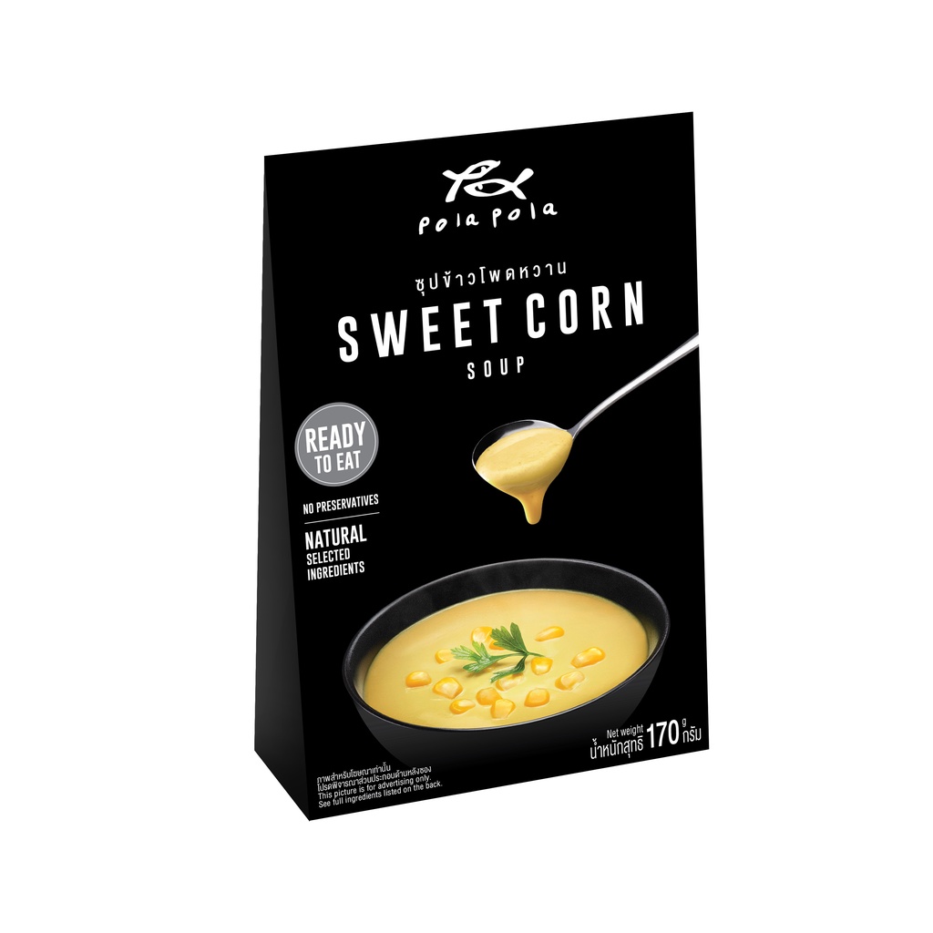 Pola Pola Sweet Corn Soup Ready-to-Eat โพลา โพล่า ซุปข้าวโพดหวาน พร้อม ...