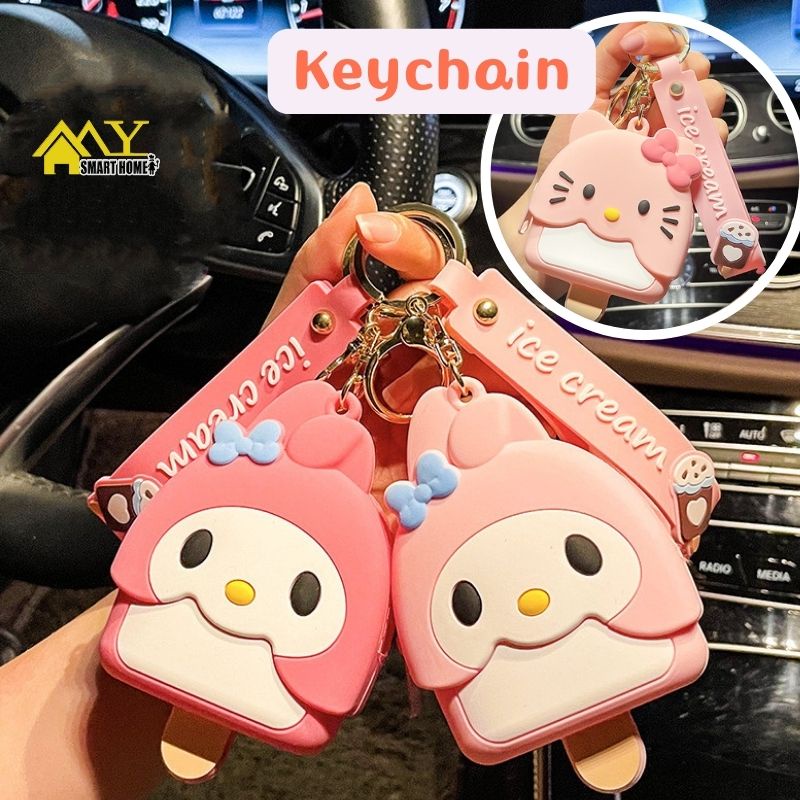 Hello Kitty การ์ตูน Key Lanyard Badge ID Card Holders กระเป๋า Melody ...
