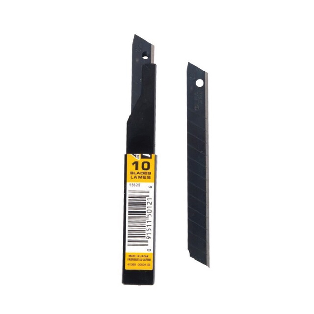 ใบมีดคัตเตอร์ สีดำ OLFA ของแท้ คมมาก!! Cutter Blade เล็ก ASBB-10 (9 มม.),ใหญ่ LBB-10 หลอด10ใบ ...