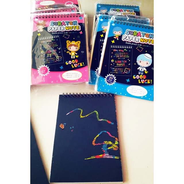 Scratch Book ขนาด 1/2 A4 | Shopee Thailand