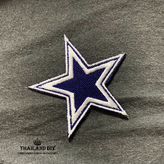 ตัวรีดติดเสื้อ งานปัก ลาย ดาว ทีม แดลลัส คาวบอยส์ สัญลักษณ์ Dallas Cowboys Star NFL Patch ตัวรีด ...