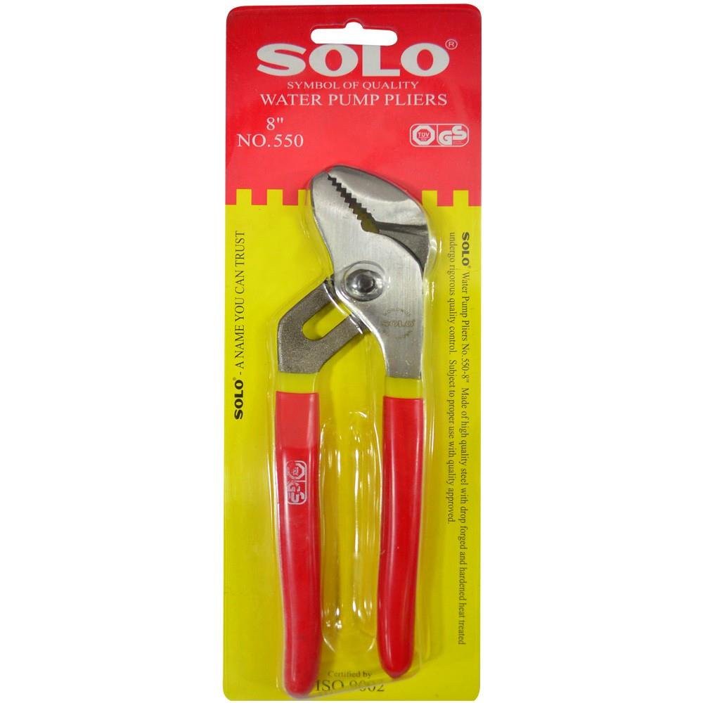 pliers 8" SOLO NO.550 GROOVE JOINT PLIER Hand tools Hardware hand tools คีม คีมคอม้า SOLO No.550 ...