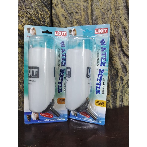 LIXIT ขวดน้ำสำหรับสัตว์เลี้ยง ทำงานด้วยระบบสูญญากาศ (16oz.) | Shopee Thailand