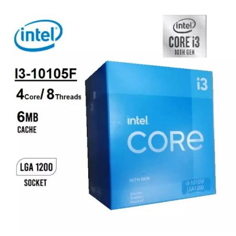 CPU Intel Core I3 10105F 3.7GHz ไม่มีGPUในตัว (มือสอง) | Shopee Thailand